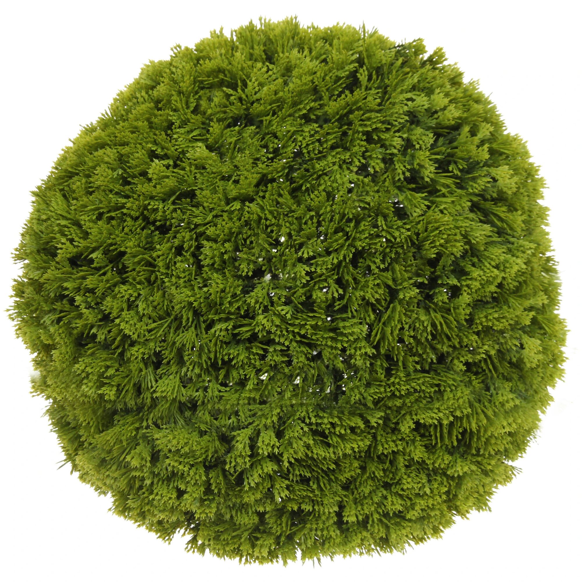 Искусственное растение шар «Самшит» туя 35 см для декора, зеленый пластик, морозостойкий
