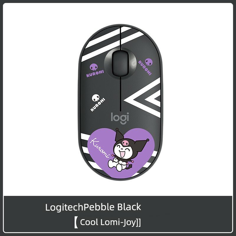 Logitech Pebble беспроводная Bluetooth мышь с темой радости, компактный тихий дизайн для ноутбука, легкий вес и милый