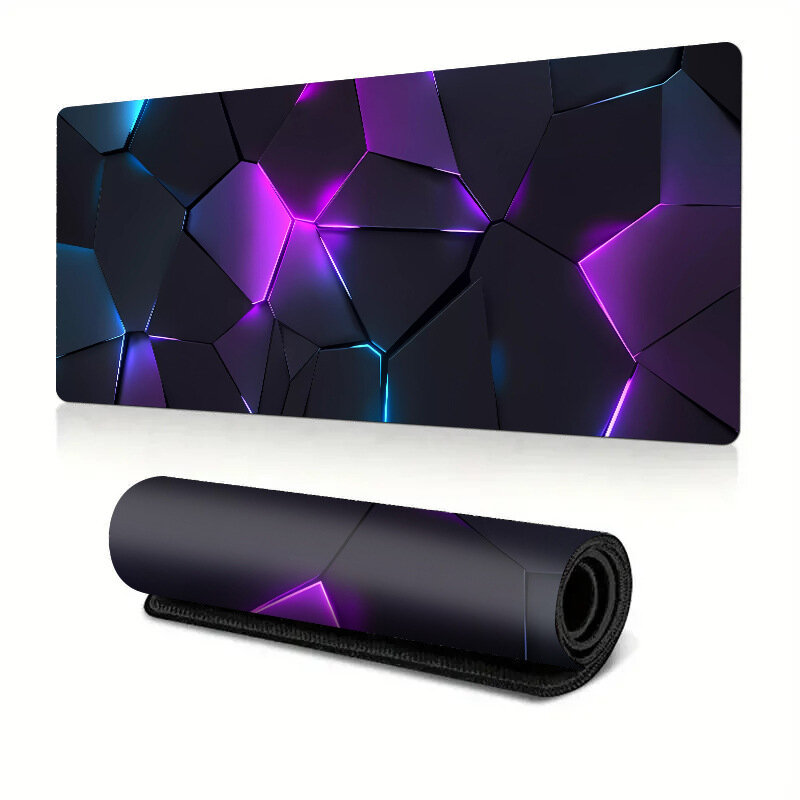 Коврик для стола и клавиатуры игрового типа с аниме тематикой анти скользящий увеличенный размер на основе резины