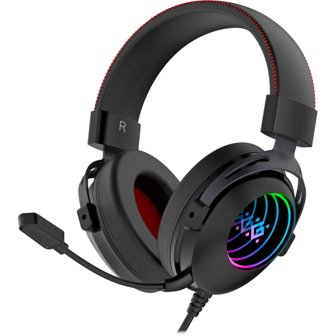 Игровая гарнитура DEFENDER Echo черный, RGB, провод 2 м (62420)