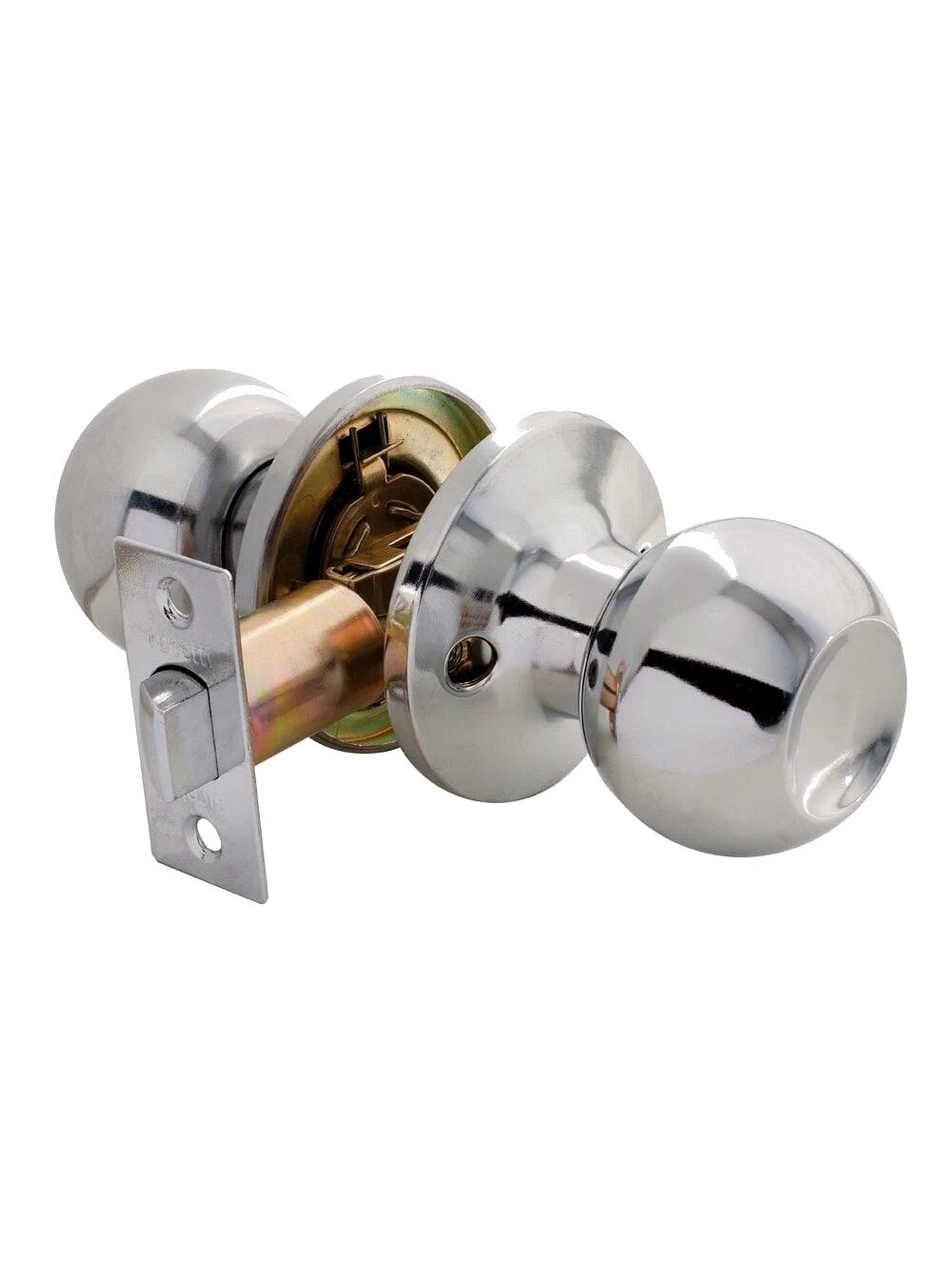 Ручка дверная MORELLI Rucetti HK-01, сталь, полированный хром, с защелкой