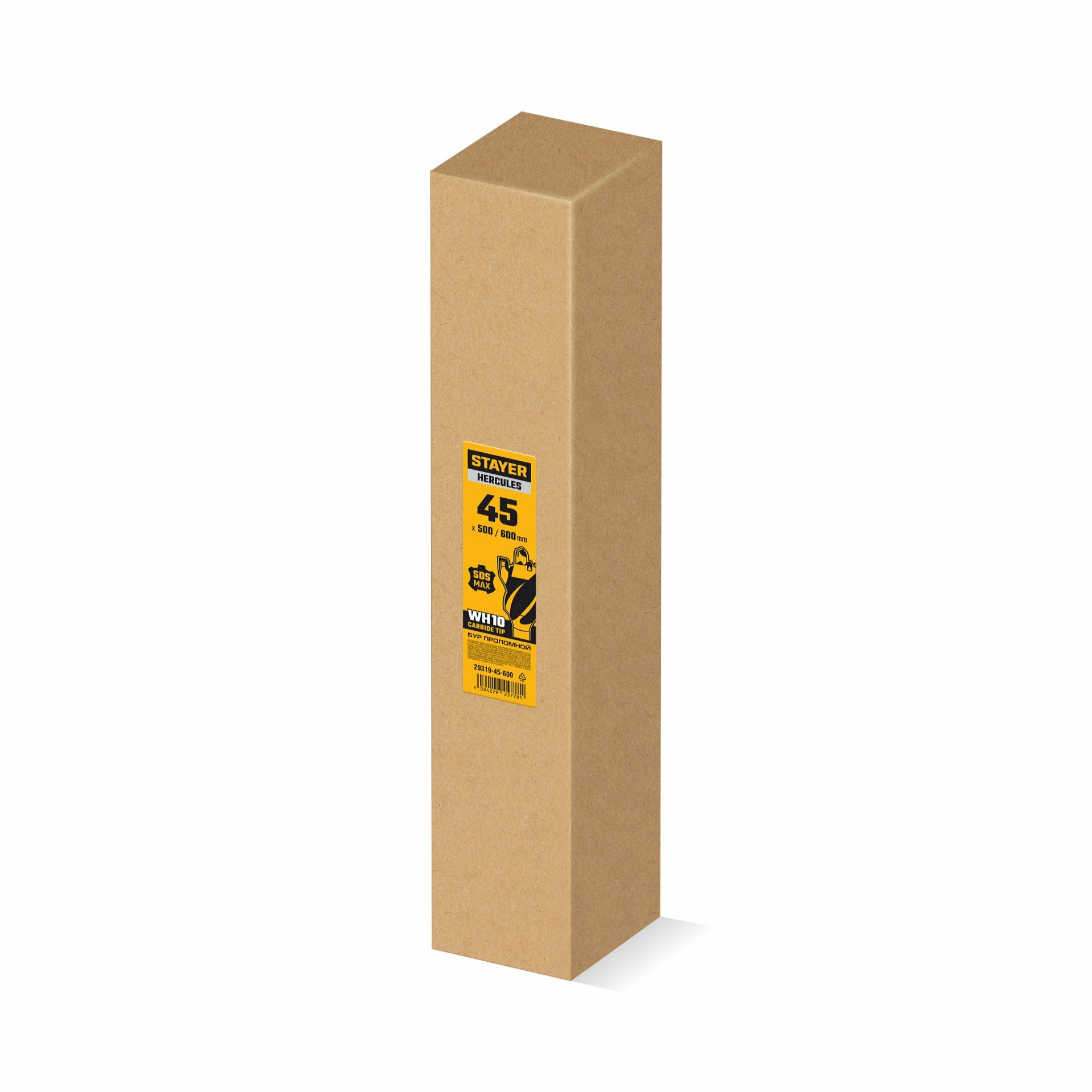 STAYER HERCULES-4Х d 45 х 500/600 мм, SDS-max проломной бур, PROFESSIONAL (29319-45-600)
