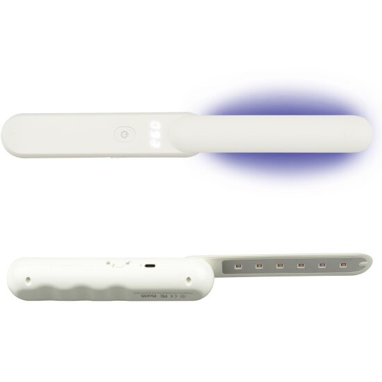 Светильник ультрафиолетовый светодиодный компактный Uniel UGL-C10A-3W/UVСB WHITE Без озона, 275 нм. Корпус белый. ТМ