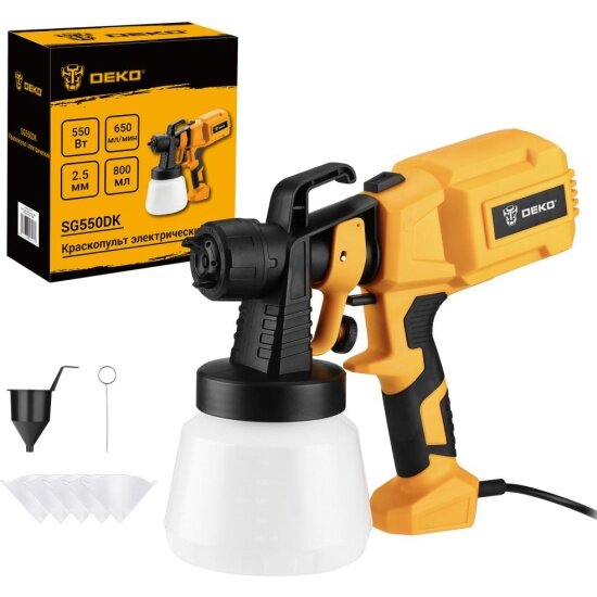 Краскопульт электрический Deko SG550DK, 800 мл, 550Вт (083-1131)
