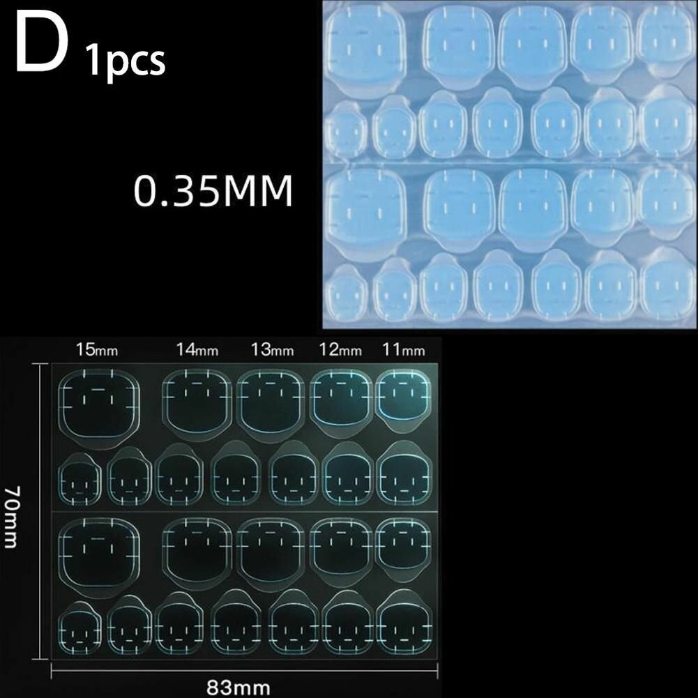 Наклейки-гели для ногтей очень большого размера, двусторонние.