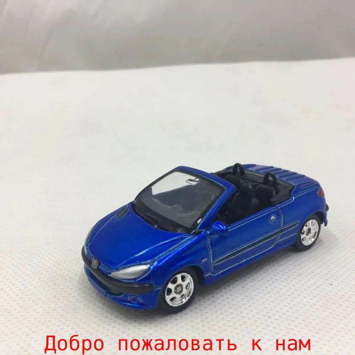 Французский Citroen Peugeot PEUGEOT 206CC roadster имитационная легкосплавная модель автомобиля 1:60