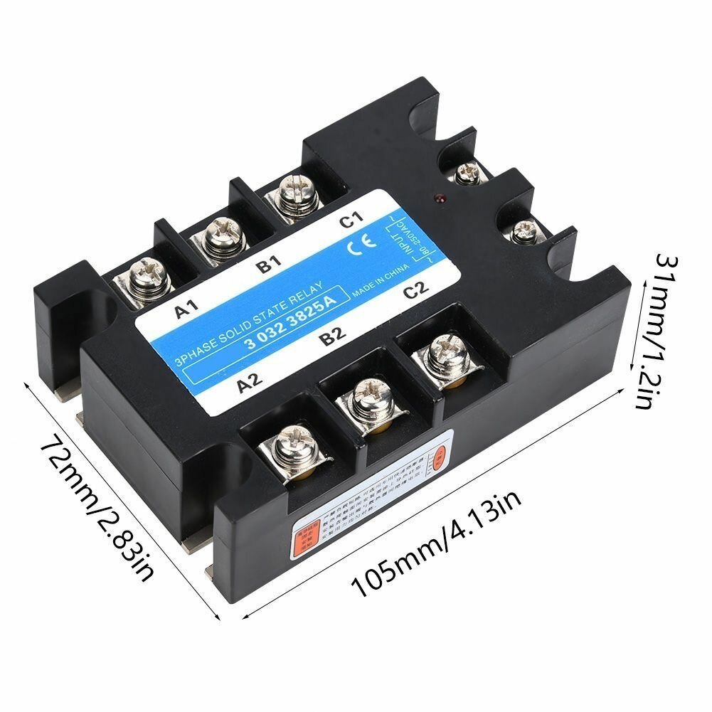 Трехфазное твердотельное реле 80-250 В переменного тока SSR3 AC AC электрооборудование для станков с ЧПУ