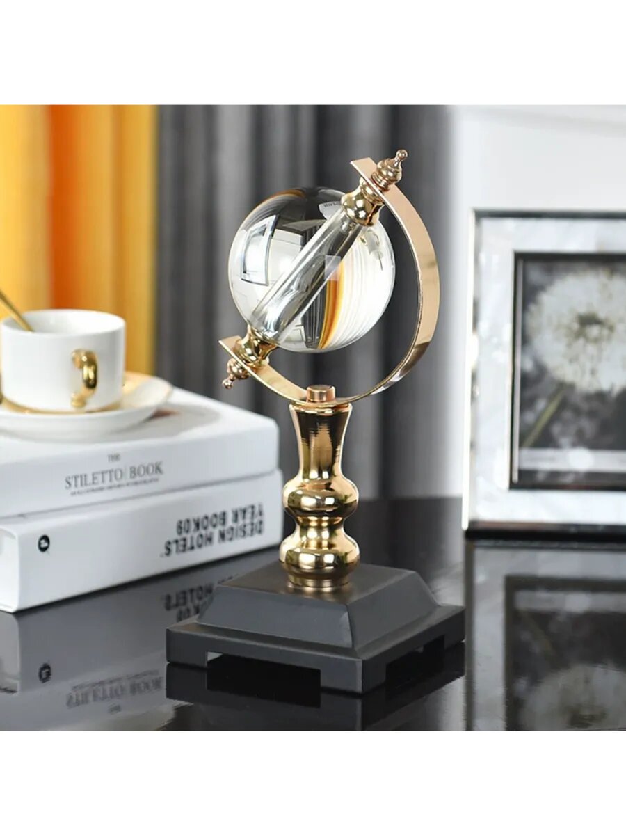 Шар-глобус декоративный-кристалл, 12x30см