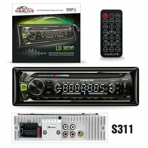 Автомагнитола CarLive LD3030 LED.1USB. BT. TF. FM. ISO.4RCA