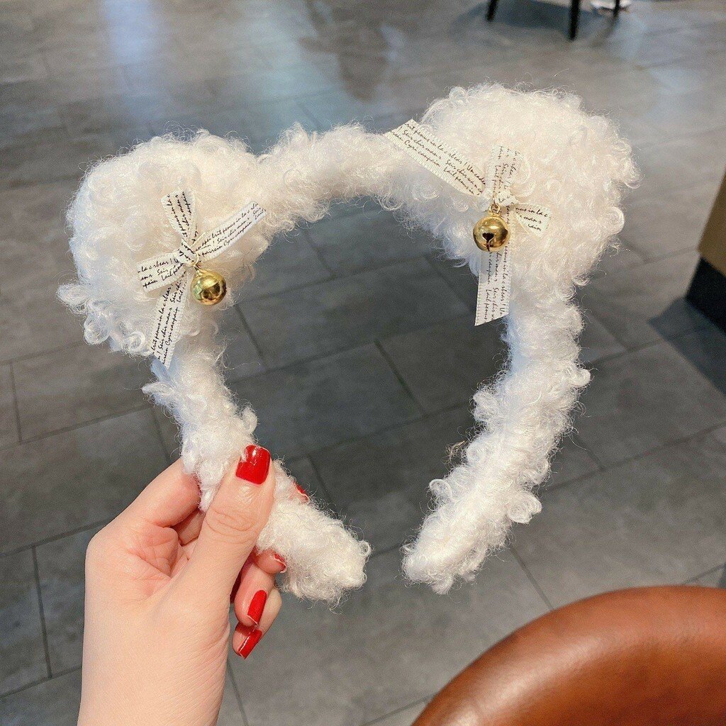 Аксессуар для волос корейская мода повязка на голову 2021 весна с пушистым мишкой мультфильм цветок дизайн стиль ф