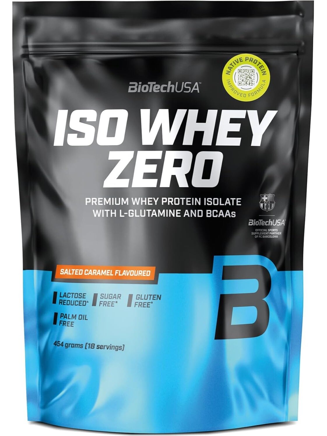 Изолят протеина BioTechUSA Iso Whey Zero 454 г, Соленая карамель