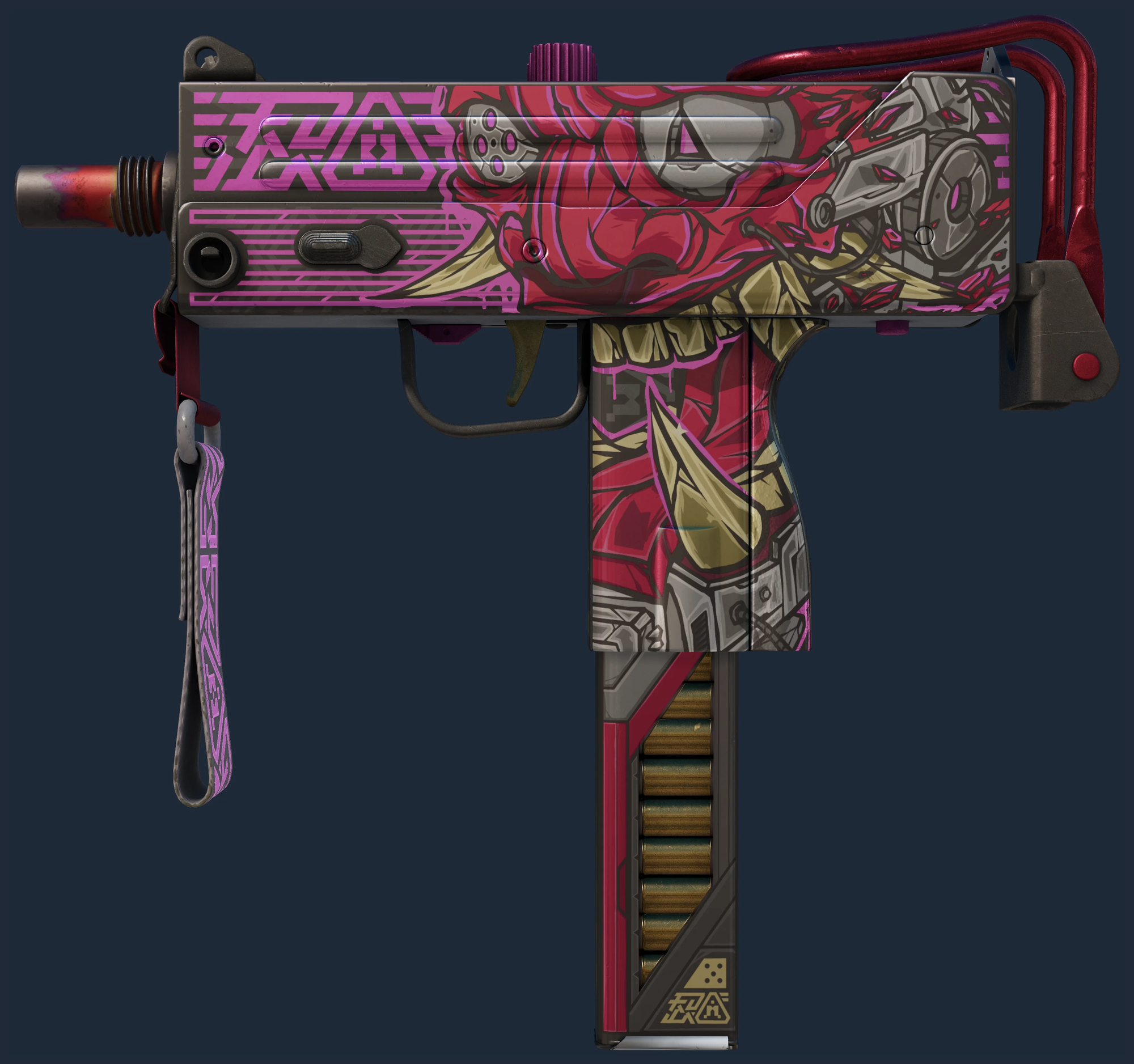 MAC-10 | Сайба они (Поношенное) Скины CS2 с быстрой автовыдачей steam trade