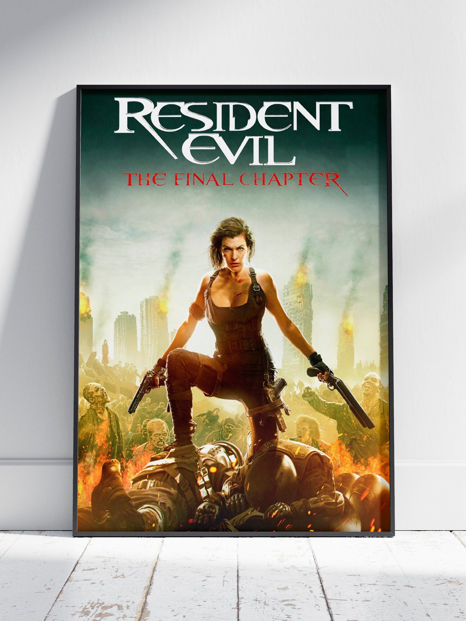 Плакат на стену для интерьера Мила Йовович (Milla Jovovich 9) - Постер по актеру фильма, кино, сериала формата A4 (21x30 см)