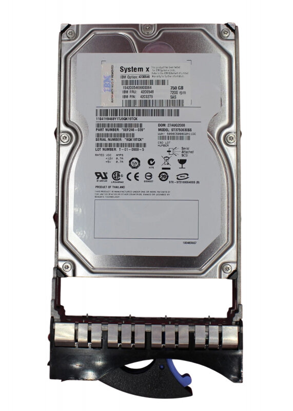 Жесткий диск IBM 42D0548 750Gb SAS 3,5" HDD