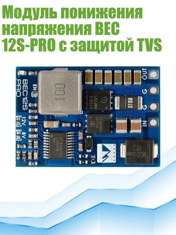 Модуль понижения напряжения BEC 12S-PRO с защитой TVS