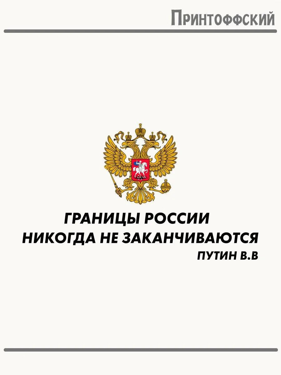 Термонаклейка для одежды и аксессуаров DTF-печать Путин Цитата