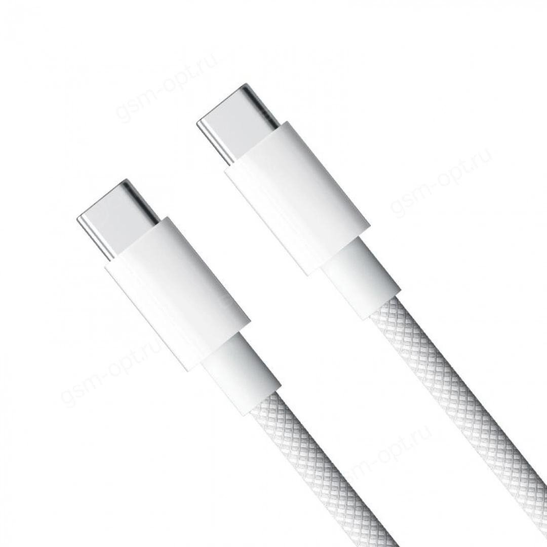 Кабель USB-C to USB-C 3A Knit 1m белый Xiaomi BHR7815CN