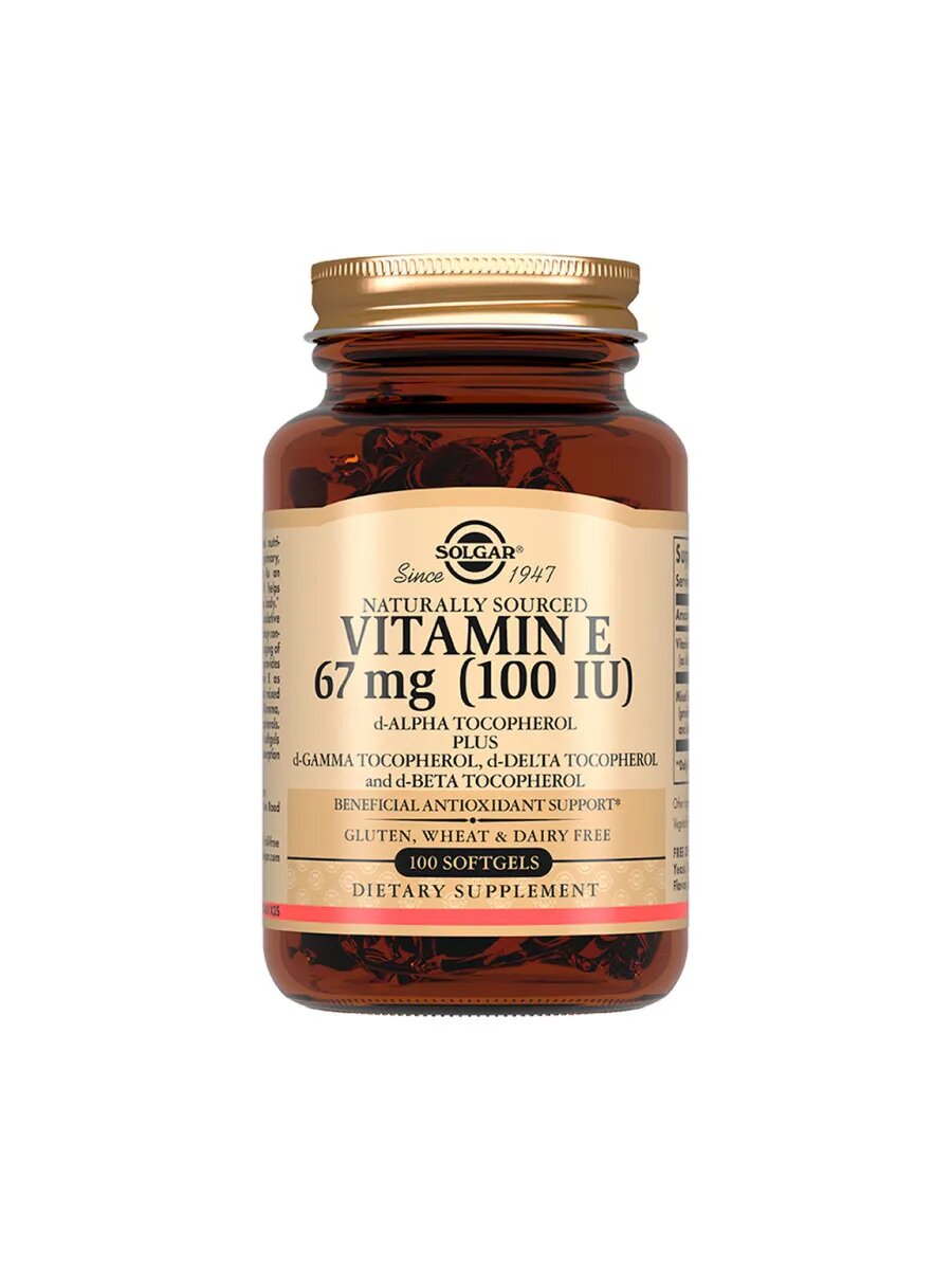 Solgar Витамин Е 67 мг (100 МЕ) / Vitamin E 100 IU Softgels