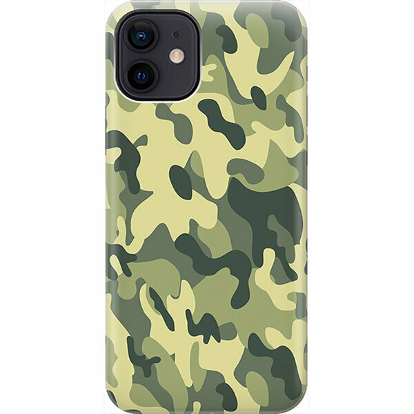 Силиконовый чехол на Apple iPhone 12 / 12 Pro / Эпл Айфон 12 / 12 Про с рисунком "Хаки"