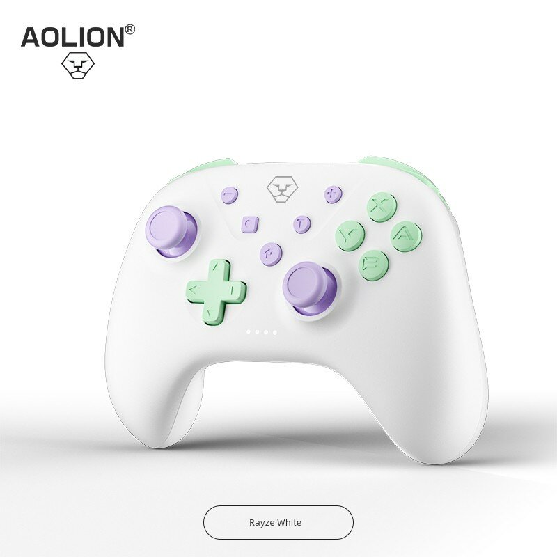 LoCo Pro беспроводной Bluetooth-контроллер для Nintendo Switch и Steam PC, белый с радужными акцентами