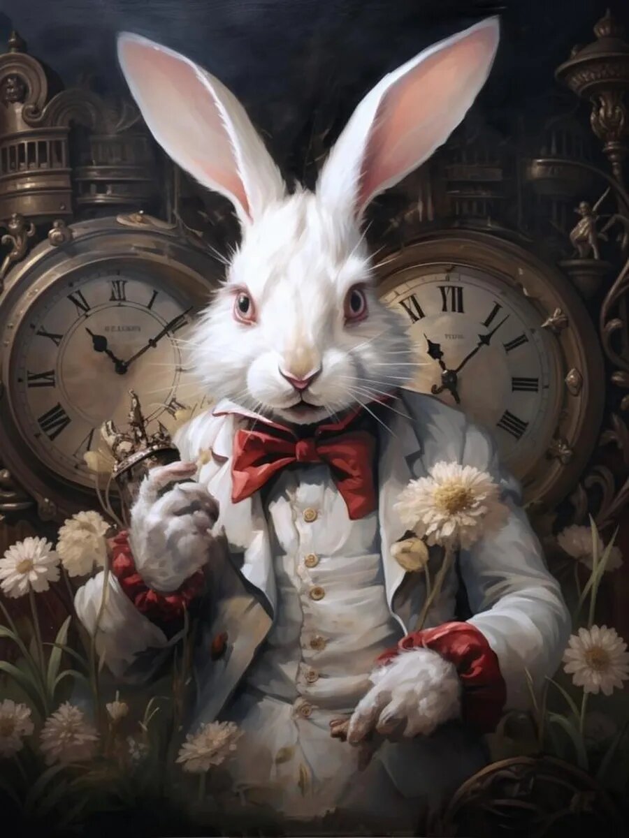 Картина по номерам на холсте Алиса в стране чудес 40*50 см