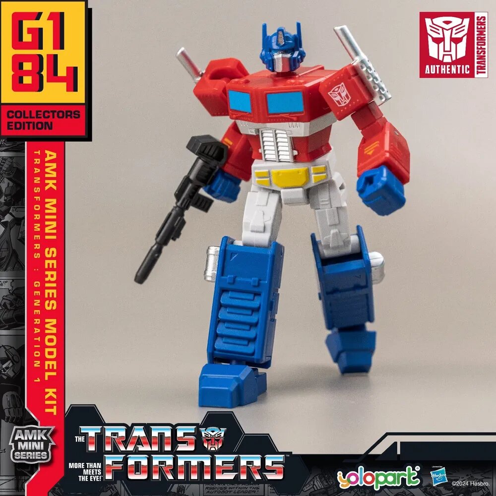 Трансформеры игрушки Yolopark Комплект моделей серии AMK MINI первого поколения - Optimus Prime 12см