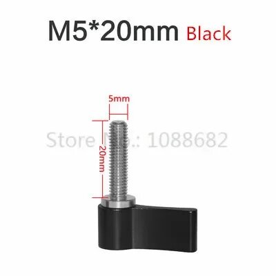 Винтовая ручка M5 Black 20mm