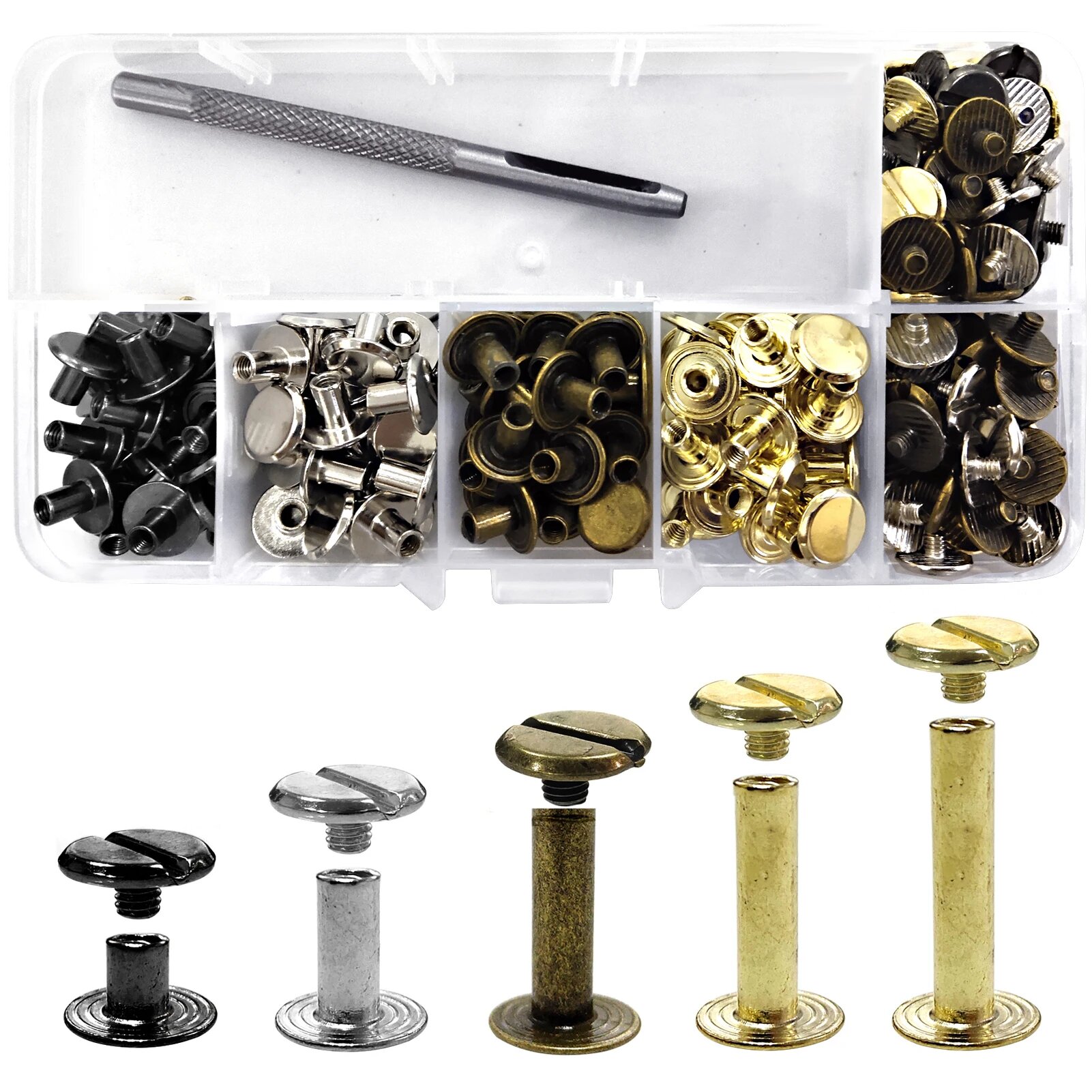 Заклепки медные M4x10, 100 шт. Chicago Screws