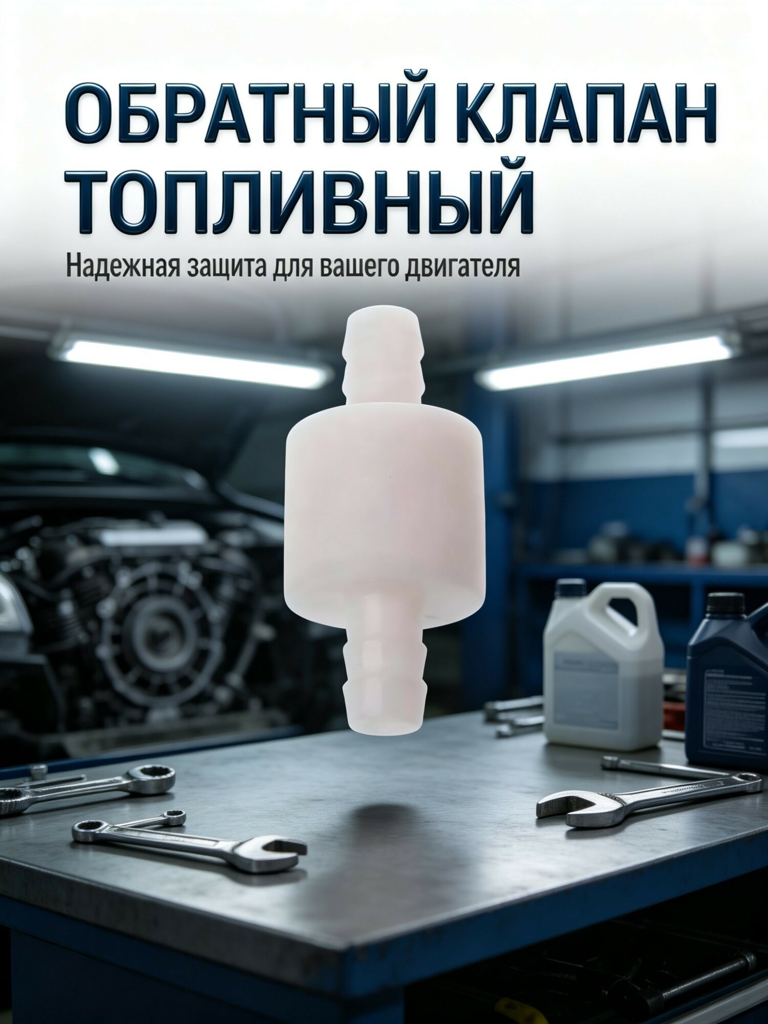 Обратный пластиковый клапан для топливных шлангов, доступен в размерах 4 6 8 10 12 мм — подбор по диаметру трубки