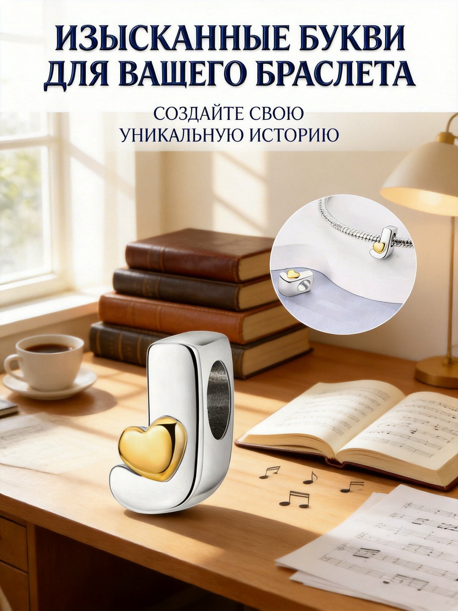 Подвеска‑буква из меди для браслетов и цепочек, DIY серия из 26 букв — персональный амулет и подарок на праздник