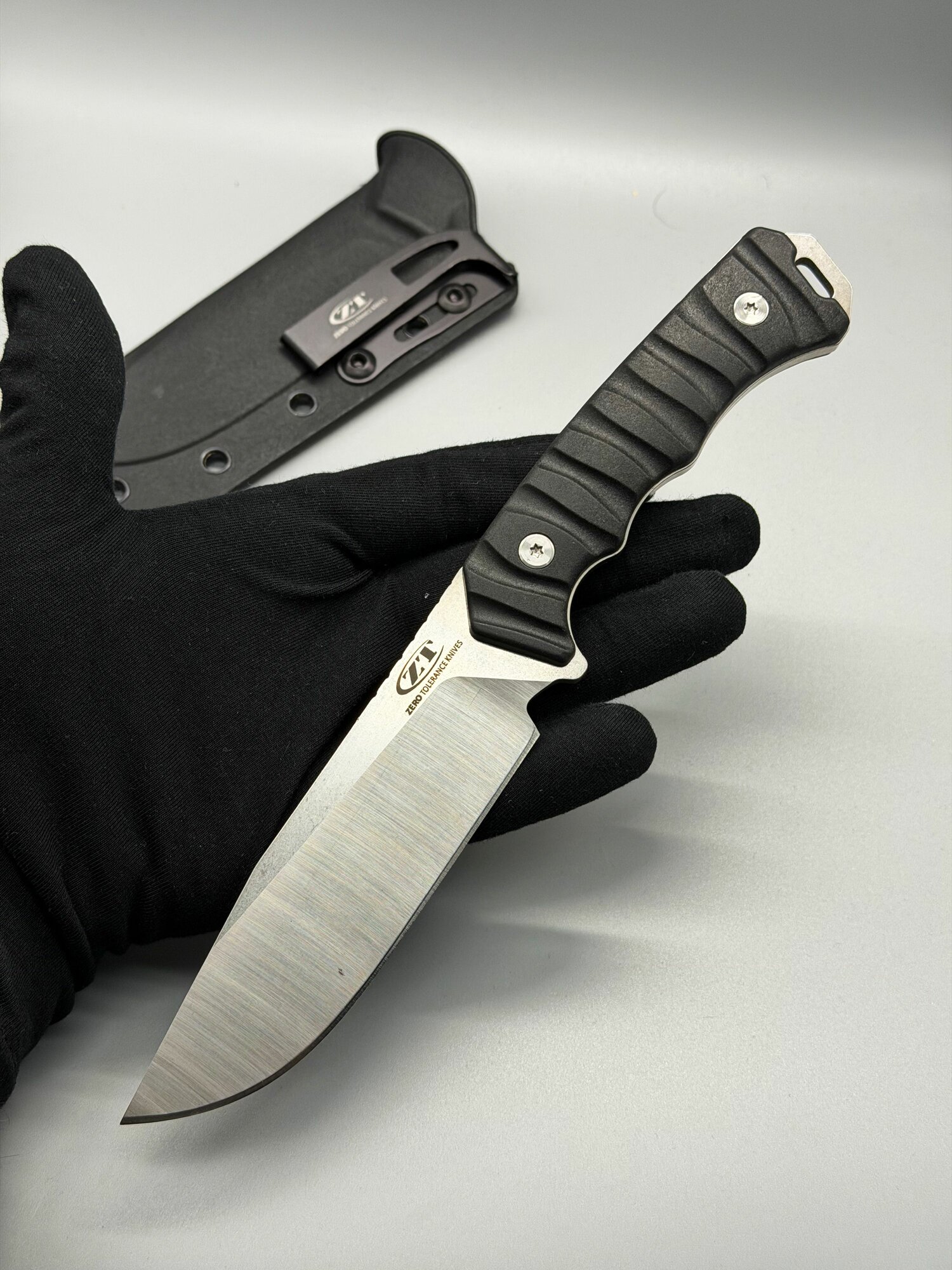 Туристический нож D2, с фиксированным лезвием, охотничий, с ножнами, клинок 12 см