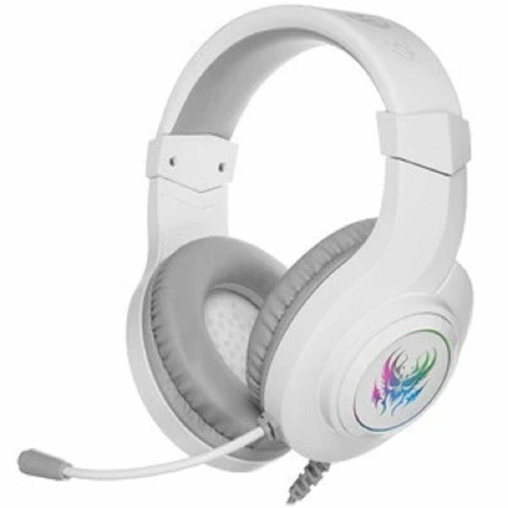 Defender Наушники Игровая гарнитура Ghost LED белый, LED, провод 1.8 м 64605