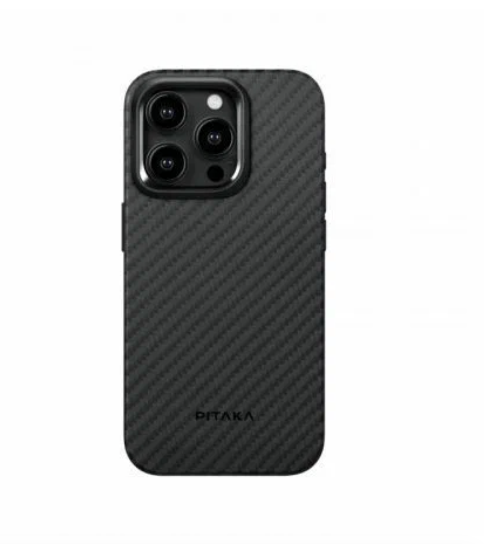 Чехол Pitaka Fusion Weaving MagEZ Case 4 для iPhone 15 Pro (6.1"), противоударный черно-серый, кевлар (арамид)