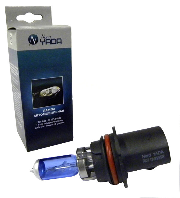 Лампа HB5 (9007) 12V 65/55W (ближний/дальний) super white / Nord YADA / 800025