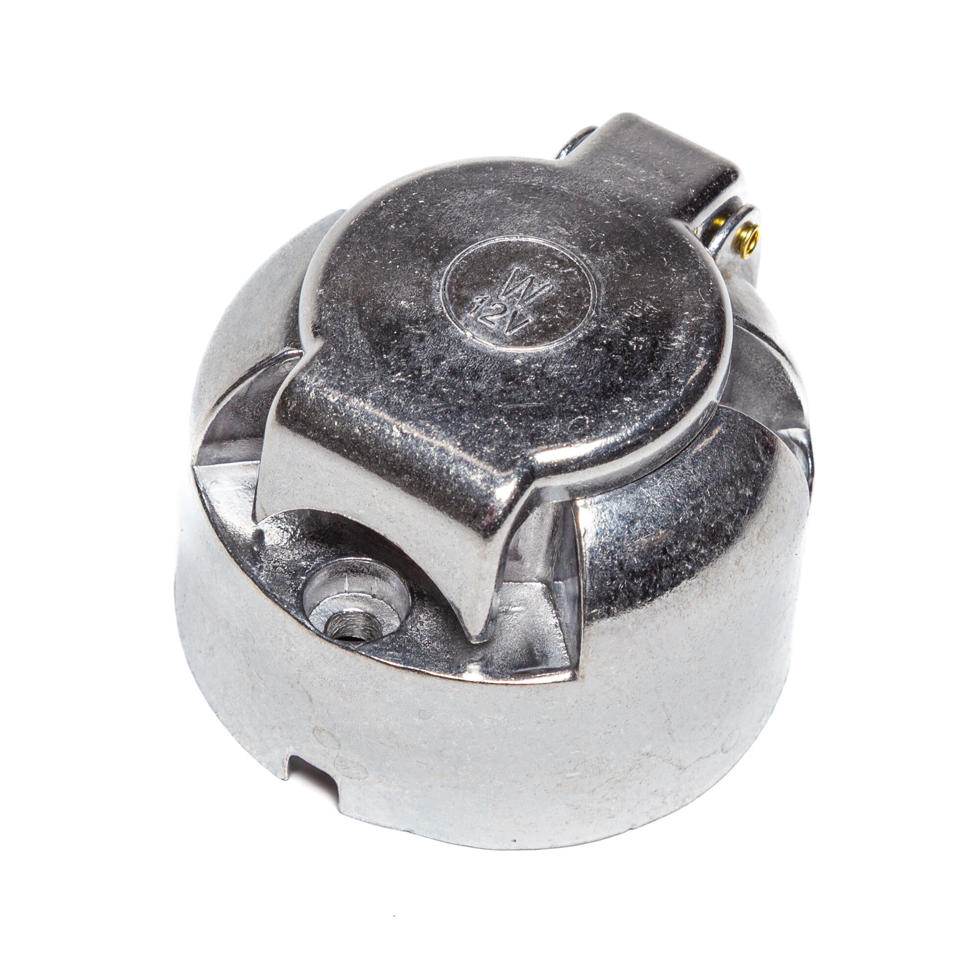 Разъём прицепа электрический (розетка) 7 контактный, металл (АвтоЭлектрика)