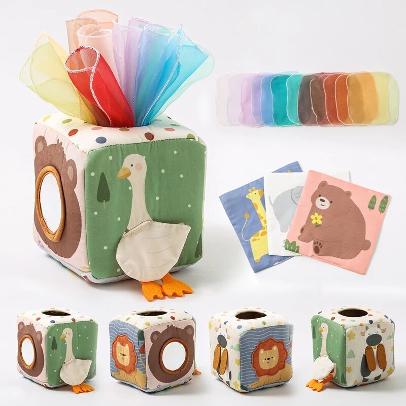 Хлопковая книжка для малышей с птичкой, Color: Cloth Book 01