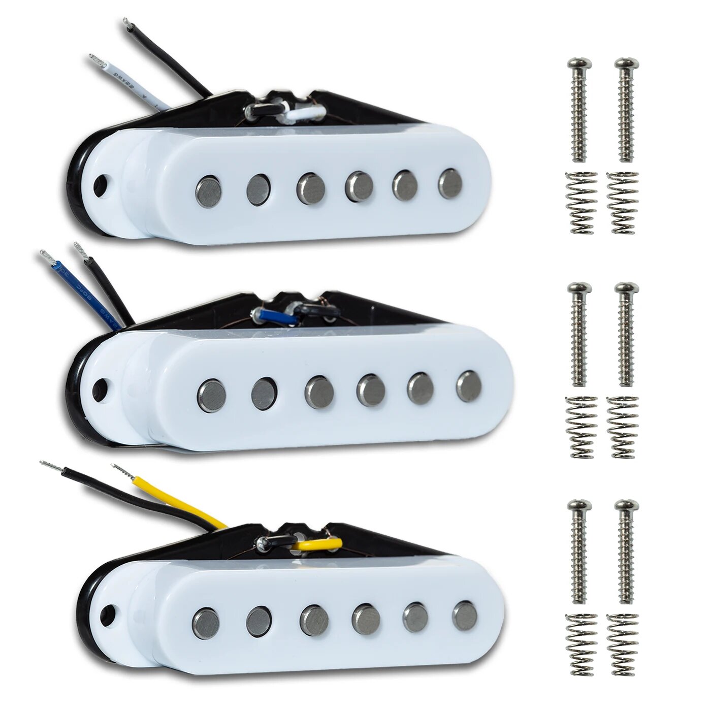 Винтажный звукосниматель Alnico5 ST, белый, Set of NMB-White