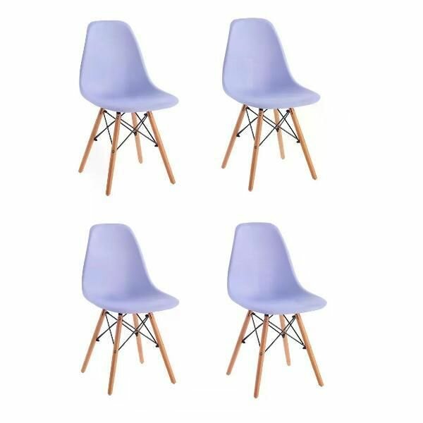 Стул обеденный СтулБержи для кухни Eames, сирень (комплект 4 шт)