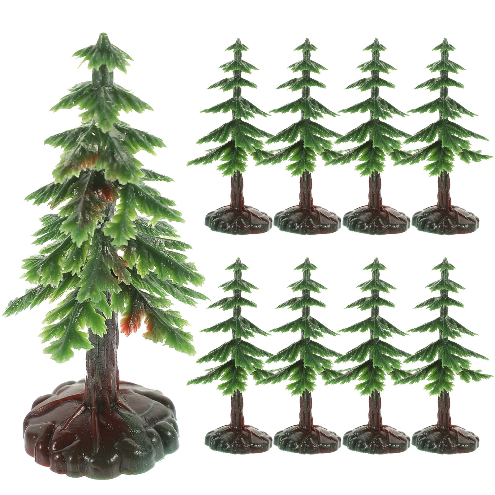 20 Шт Мини Ёлочные Украшения Christmas Tree Статуэтки Для Декора Песчаных Столов 6 6X3 2X3 2CM