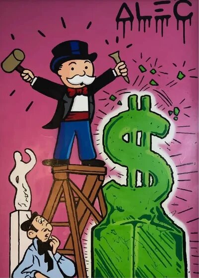 Печать на холсте Alec Monopoly 30x40см, PF54216
