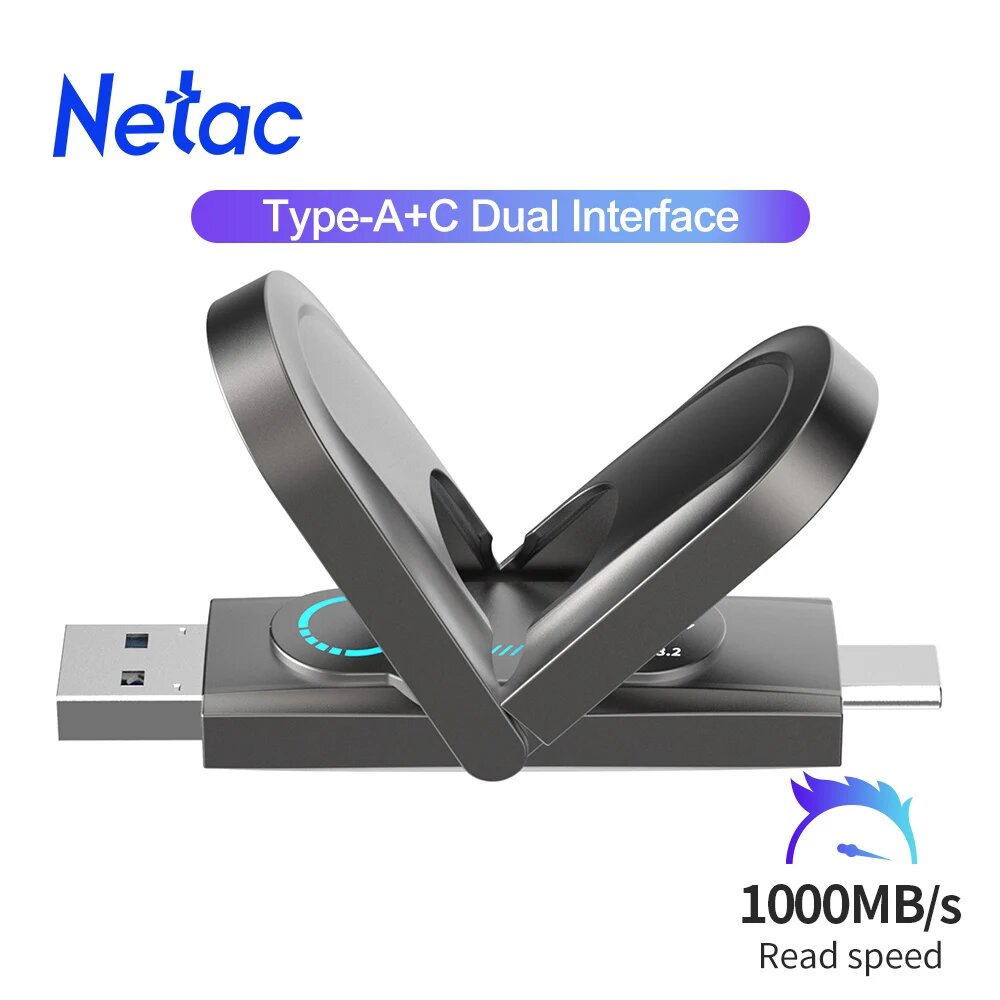 Netac US9 флешка USB 3.2 256G/512G/1TB 512 ГБ