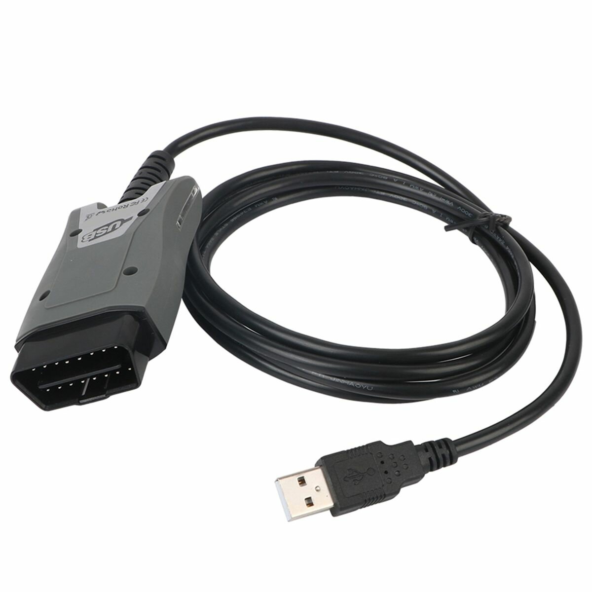 OBD2 адаптер vLinker FS FORScan ELM327 — считыватель кодов для Ford и Mazda, USB интерфейс, 12/24В, поддержка MS CAN