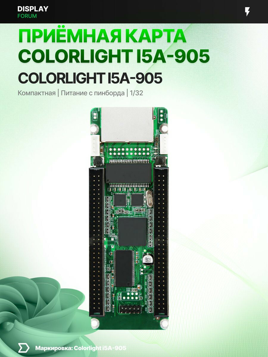 Приёмная карта Colorlight i5A-905 для светодиодного LED экрана и видеостены, HUB75, Ethernet
