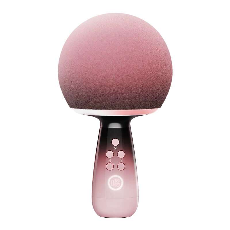 Changba Mini Giant Egg G2504B Karaoke Mikrofon Kolonka Komplekt v Cherno-Rozovom Tsvete Ofitsialnyy Standartnyy Nabor