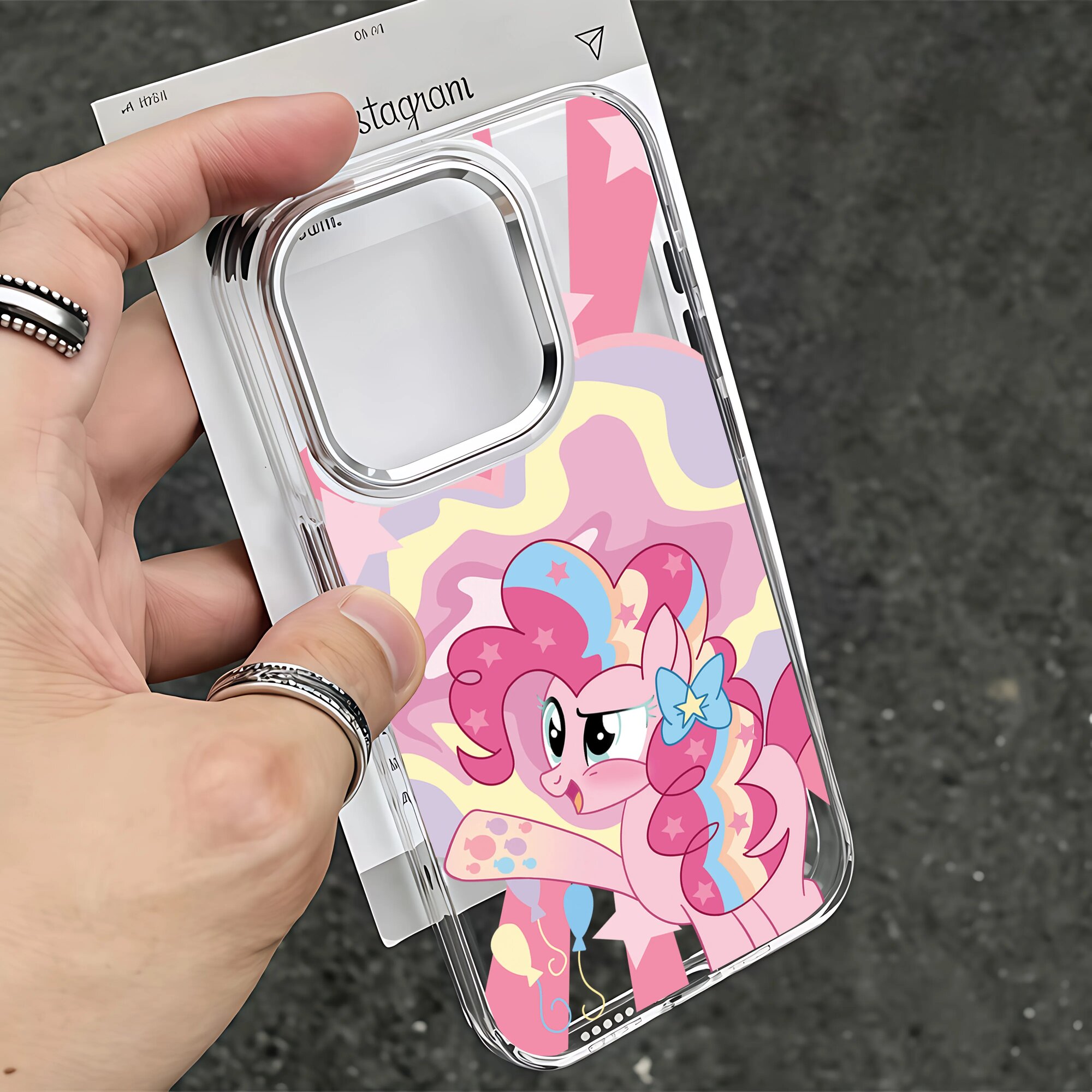 Милый чехол с пони для iPhone 17, 16e, 16, 15, 14, 13, 12, 11 mini, LYK-EW901S6A5, iPhone 16 ProMax