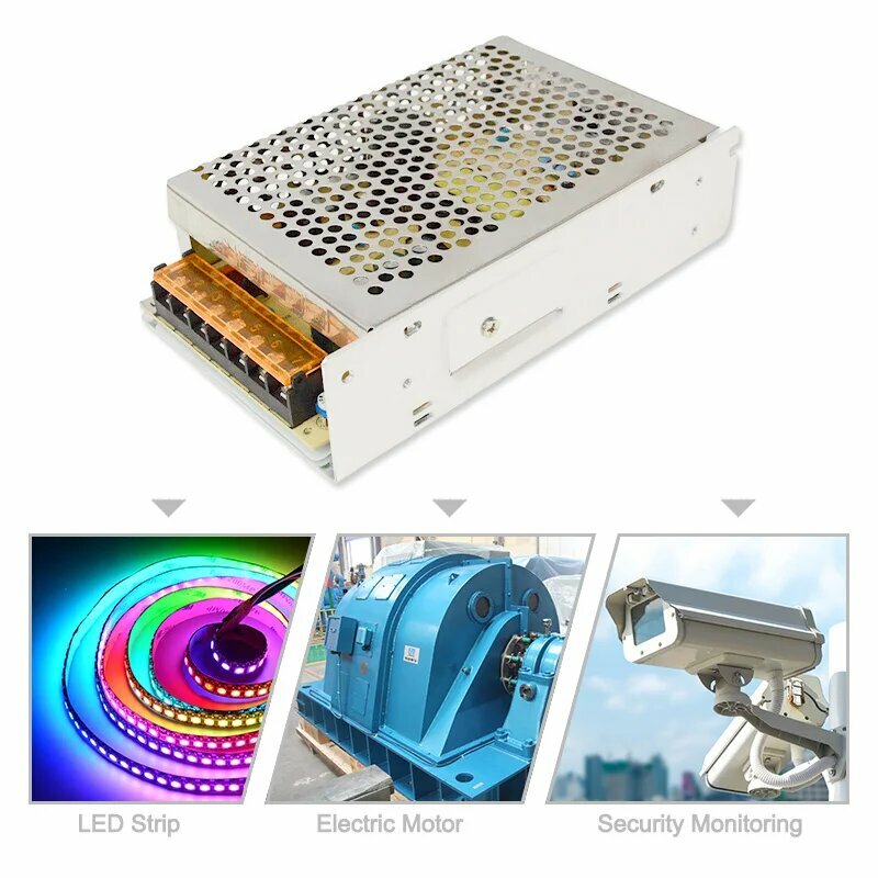 Блок питания 24V 5A для светодиодных лент и CCTV