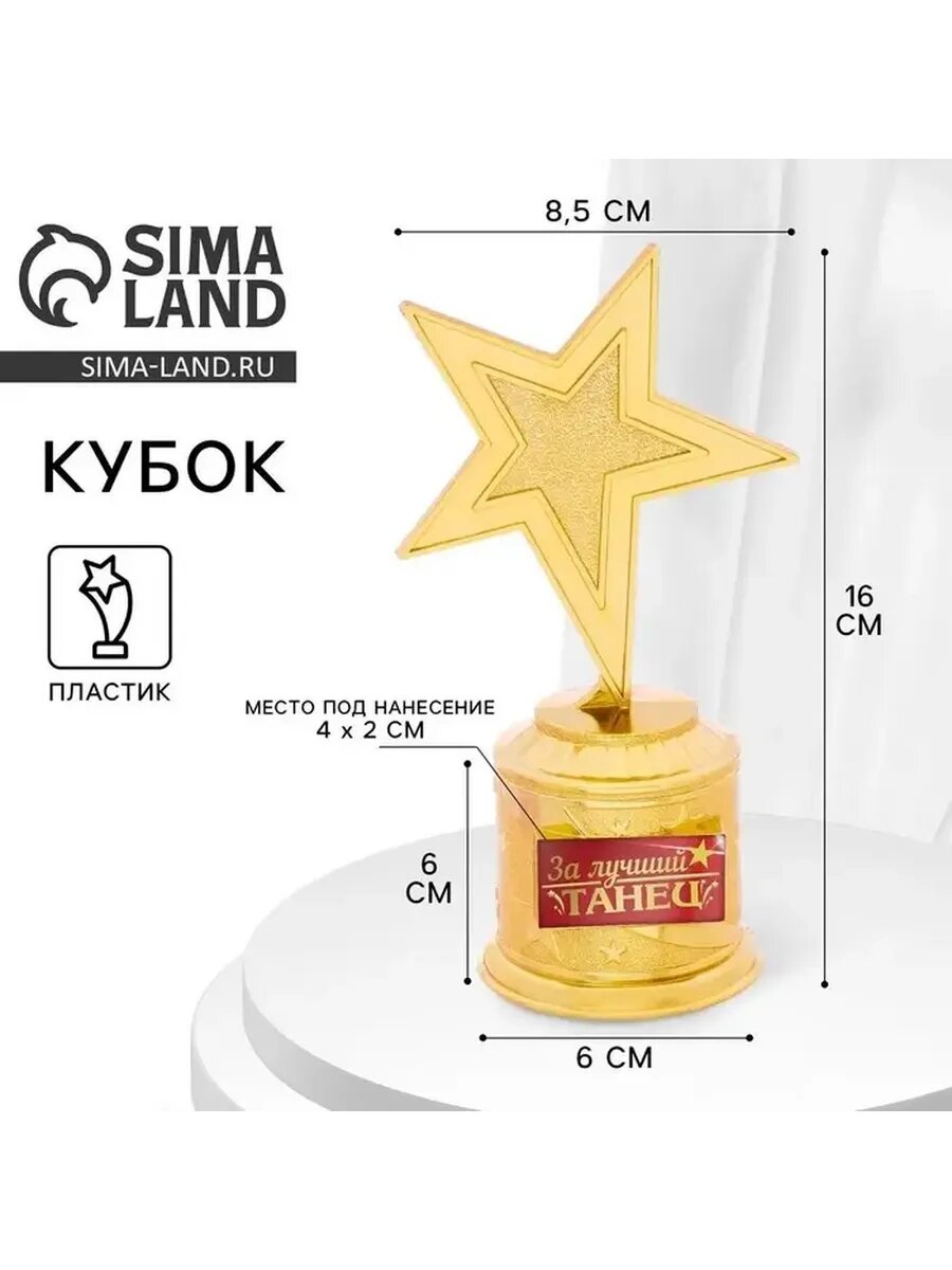 Золотой кубок-звезда за лучший танец