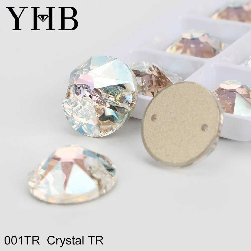 Стразы YHB 12 мм, 001TR Crystal, 40 шт.