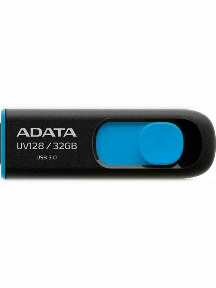 ADATA UV128 256 ГБ USB-флеш-накопитель, USB 3.0, USB Type-A, AUV128-256G-RBE, синий