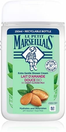 Средство для душа Le Petit Marseillais Сладкое миндальное молоко BIO, кремовый гель, 250 мл